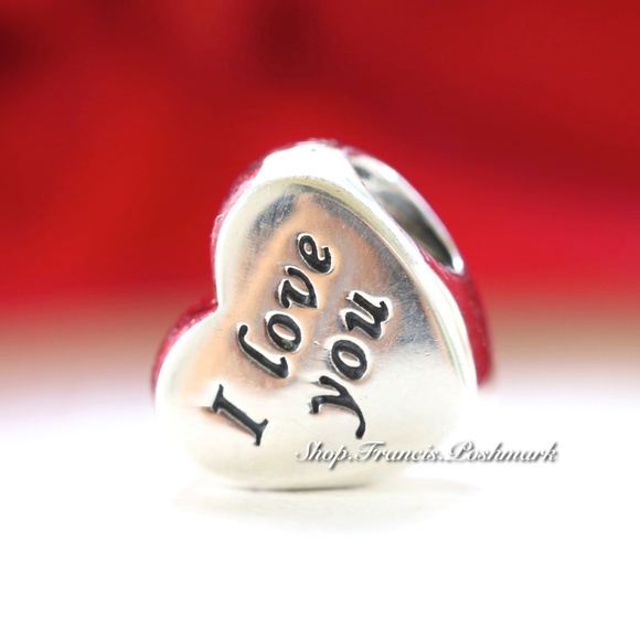 Pandora | Jewelry | Pandora I Love You Silver 79422 Charm | Poshmark